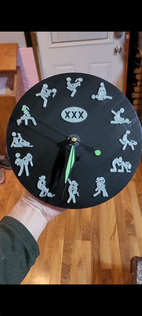 Download Stl File Xxx Clock • 3d Print Design ・ Cults
