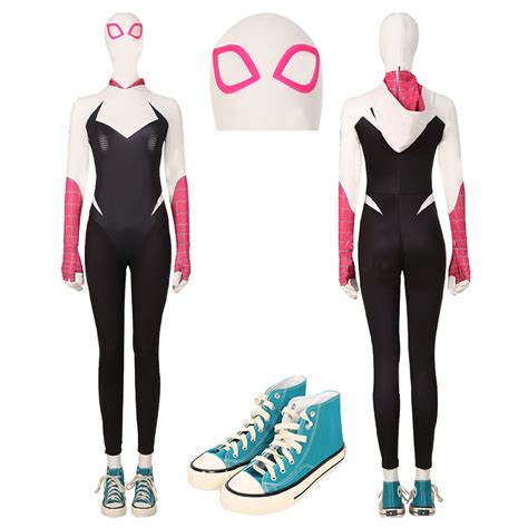 Gwen Stacy Costume Spider Man Across The Spider Verse Cosplay Spiderma