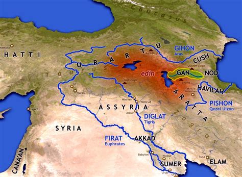 Map Of Eden Fatos Bíblicos Bíblia Estudo Teologia Biblica