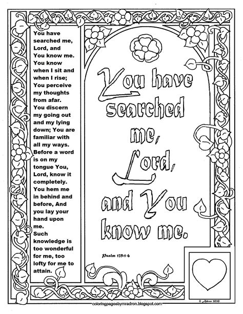 Psalm 139 14 Coloring Pages Coloring Pages