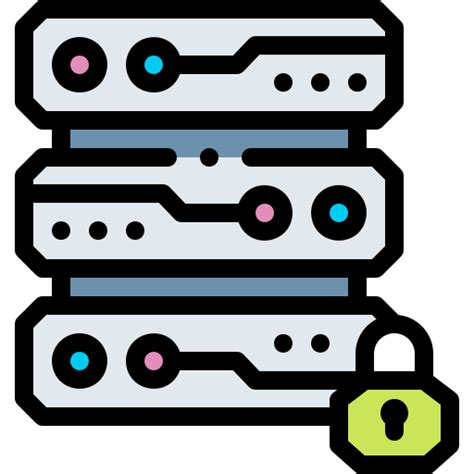 Server Detailed Rounded Lineal Color Icon Server Detailed Rounded Lineal Color Icon