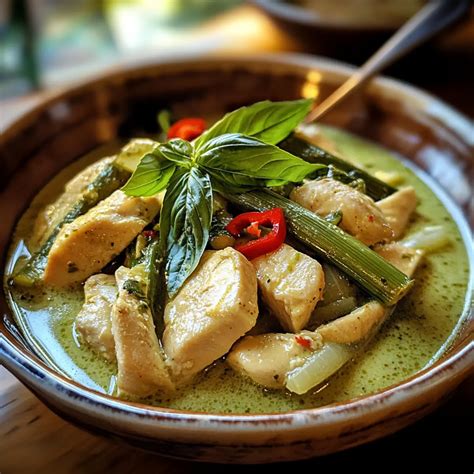 Easy Thai Green Curry Chicken With Bamboo Shoots Delicious