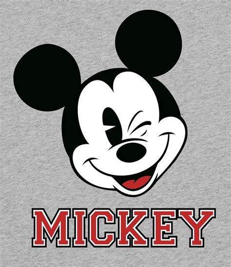 Mickey Mouse Wink Mens T Shirt Etsy