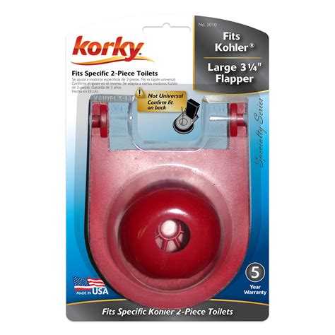 Large 3 Fits Kohler® Class Five™ Toilet Flapper Korky