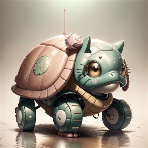 Premium Photo Cute Robot Turtle