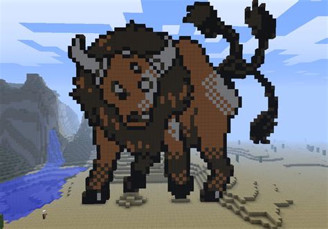 Tauros Pixel Art Minecraft Map