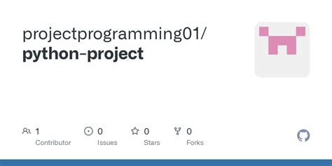 Github Projectprogramming Python Project