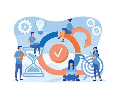 Scrum Framework Concept Scrum Process Diagram As Agile Software