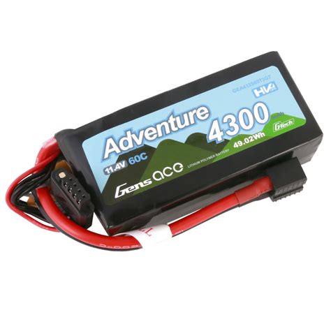 Gens Ace G Tech 3s Adventure 4300mah 60c 114v Soft Pack