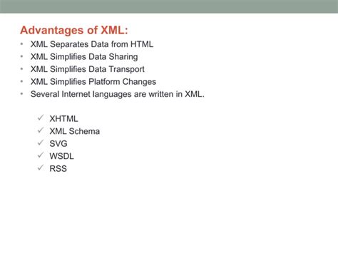 Xml Dtd And Xsd Overview Pptx