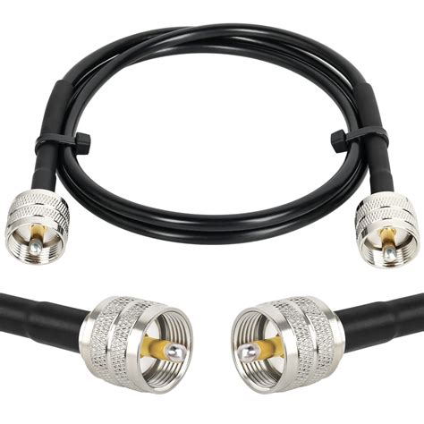 Pl259 Uhf Cable 3ft Cb Coax Cable Rg58 Cb Cable Uhf Male To Male For Cb Radio Ham Radio