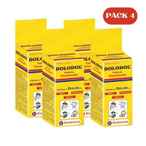 4 Pack Dolodol Vitaminado Display 80 Unidades Cu Latin Shop Atl