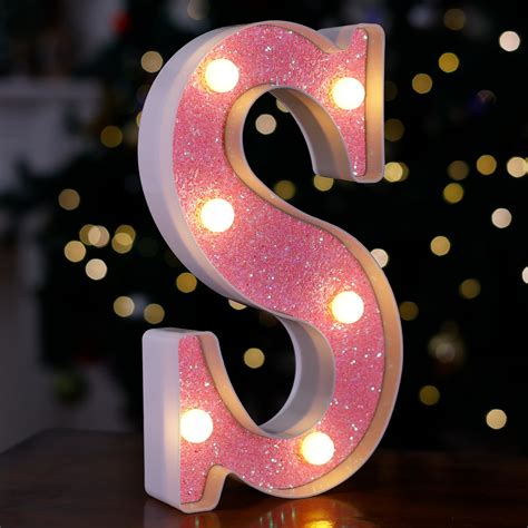 The Letter S In Pink Glitter Pink Glitter Alphabet Glitter Letters