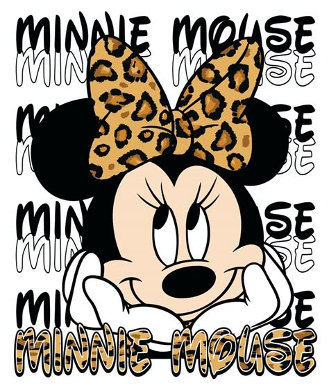 Minnie Mouse Animal Print Boekomslag Boekenleggers Decoupage