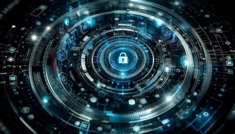 A Computer Screen With A Padlock That Says Padlock Premium Ai Generated Image