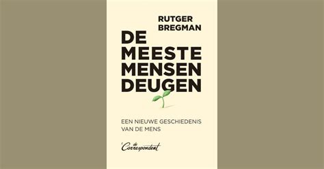 De Meeste Mensen Deugen Rutger Bregman Il Regalo