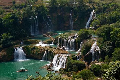 Ban Gioc Waterfall Map Northern Vietnam Vietnam