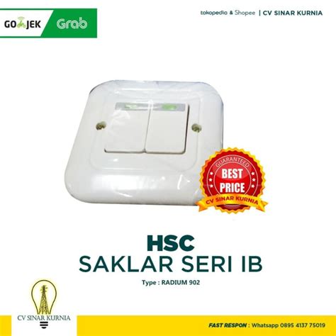 Jual Saklar Merk Hsc 902 Seri Ib Warna Radium Putih Kota Bandung