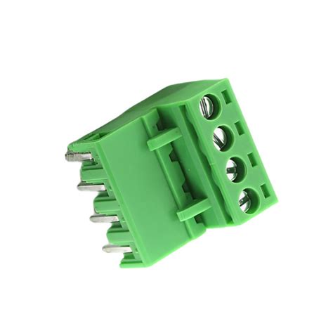 Made Of Plastic V A Pin Mm Pitch PCB Screw Terminal Block Connector Plug Type Wire
