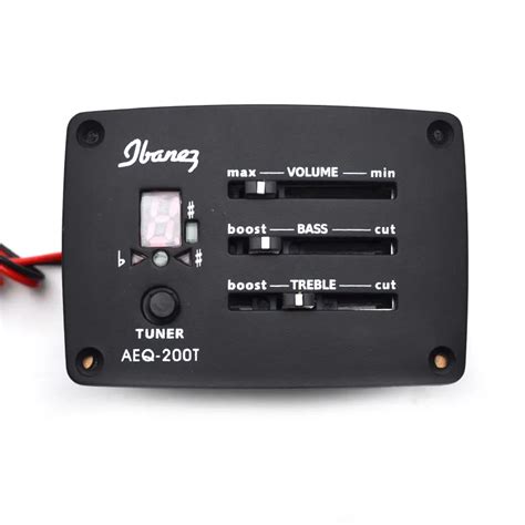 ₩23806에서 목재 기타 액세서리 2 밴드 Eq 이퀄라이저 프리 앰프 픽업 압전 앰프 Aeq 200t 블랙 Dhgate