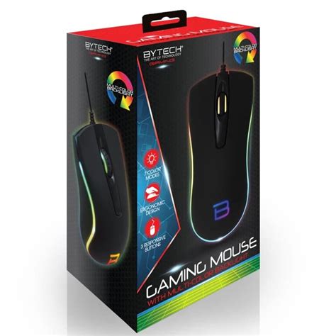 Bytech Bymswr107bk 3d Light Up Gaming Mouse Black Video Games
