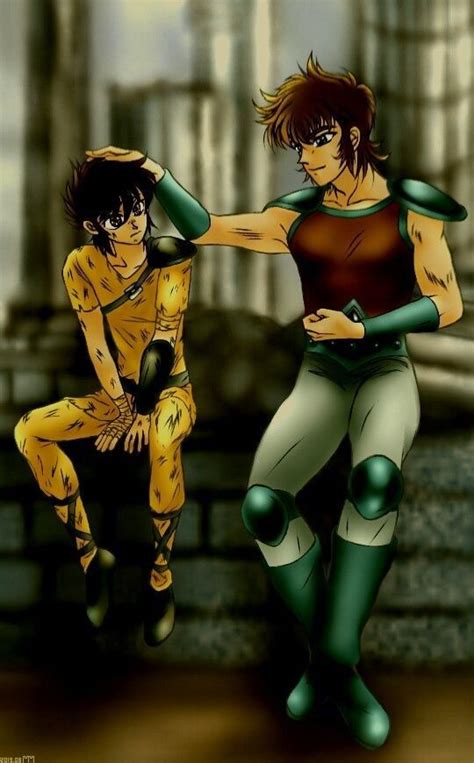 Aioria E Seiya Armadura Cavaleiros Do Zodiaco Cavaleiros Do Zodiaco