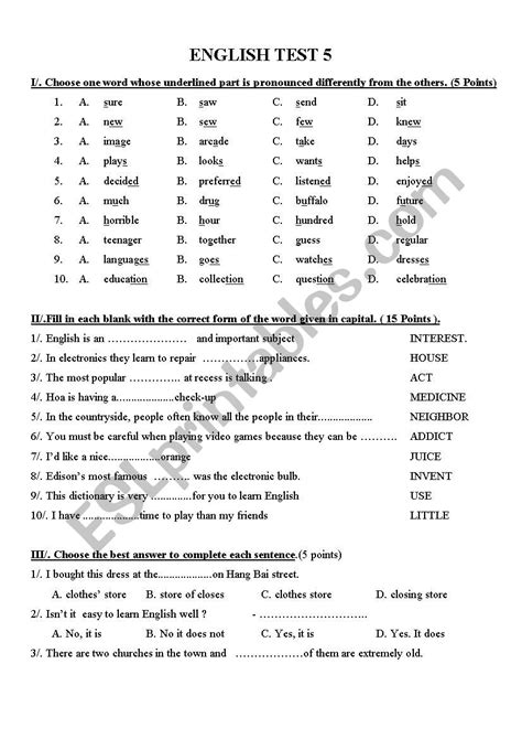 Matatag Grade 7 English Test Questions