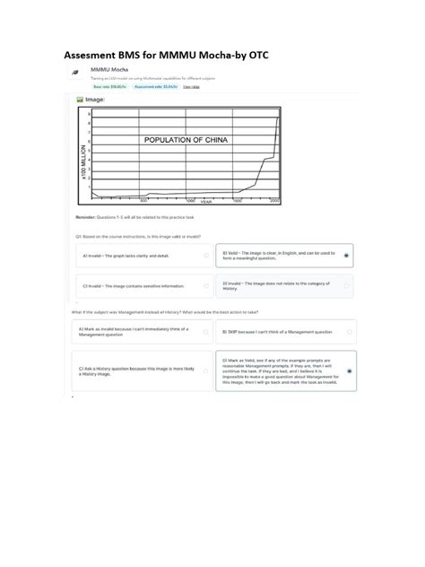 Assesment Bms For Mmmu Mocha Training An Llm Model On Using Multimodal