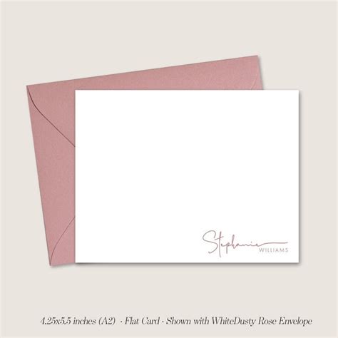 Flat Note Cards Etsy