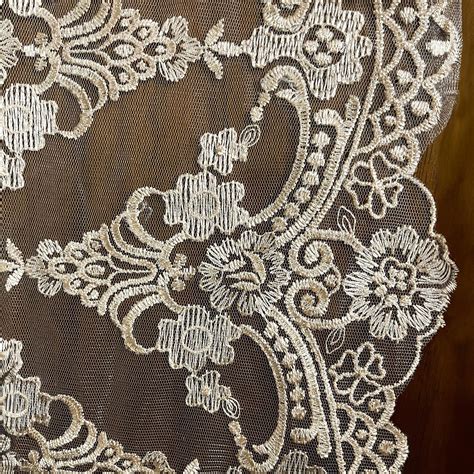 Rectangle Table Runner Embroidered Table Runners With Macrame Shabby