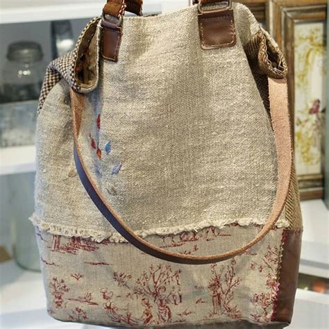 가죽을 패치하다 Embroidery Handmade Embroiderybag프랑스자수 자수가방리투아니아린넨 자수타그램 힐링자수 Sacs Tote