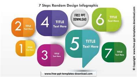 Free Ppt Templates Download On Linkedin 7 Steps Random Design Ppt