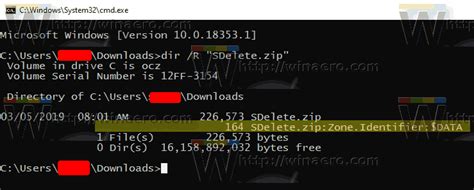 Alternative Ntfs Streams In Windows 10