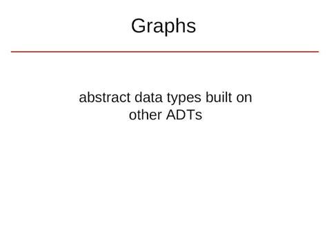 Ppt Graphs Abstract Data Types Built On Other Adts Graphs In