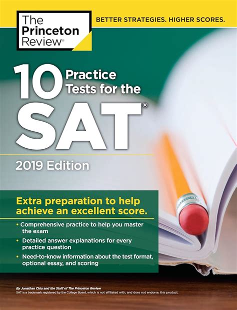 10 Practice Tests For The Sat 2019 Edition Extra