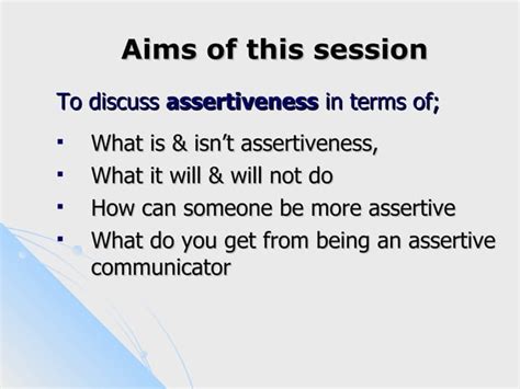 Communicating Assertively Ppt