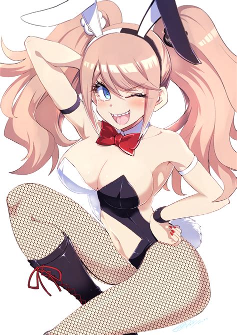 Rule 34 Breasts Bunny Ears Bunny Girl Bunnysuit Cleavage Danganronpa Danganronpa Trigger