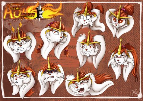 Artwork Aj Ref Sheet Female Cinderace Faces By Jamescorck On