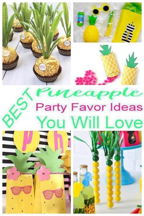 Pineapple Party Favors Great Ideas For A Pineapple Theme Party Or
