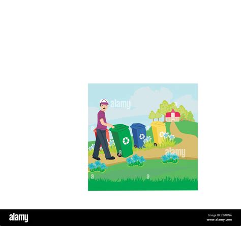 Segregation Of Garbage Stock Vector Image Art Alamy