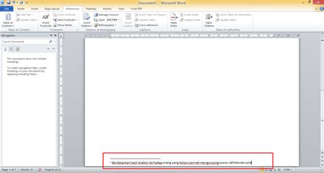 √ Cara Membuat Footnote Di Microsoft Word 2010 Rafinternet