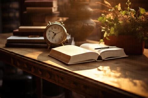 Premium Ai Image The Literary Oasis An English Book Finds Solace On