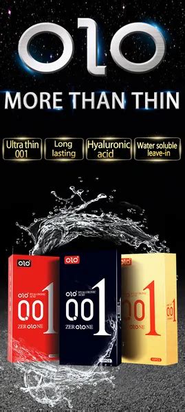 Dropship Olo Cross Border Foreign Trade English Version Condom Ultra Thin 001 Bare Entry Condom