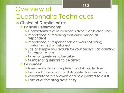 Ppt Collecting Primary Data Using Questionnaires Powerpoint Presentation Id 1833960