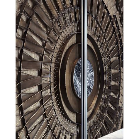 Contemporary Entrance Double Door Textured Bronze Hintex Home