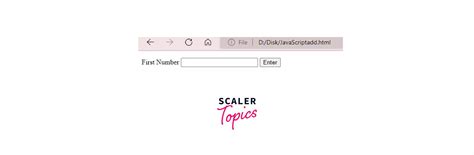 JavaScript Program To Add Two Numbers Scaler Topics