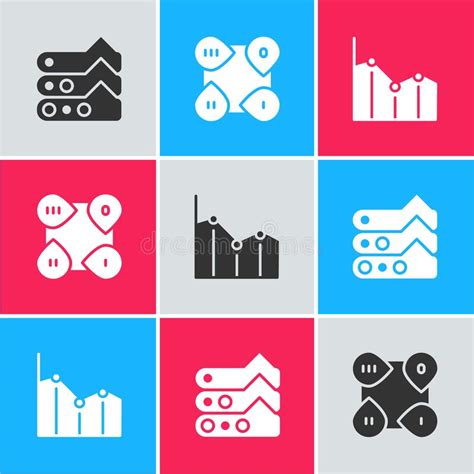 Set Graph Chart Diagram Infographic Element And Pie Infographic Icon
