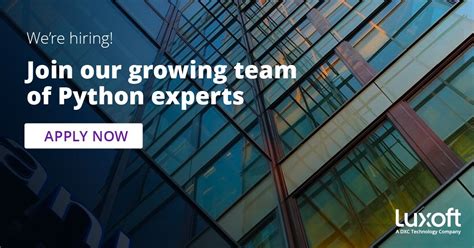 luxoft on linkedin bcm projects await python experts at luxoft canada