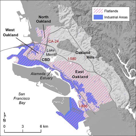 Map Of Oakland Ca Neighborhoods Oakland Neighborhoods Downtown