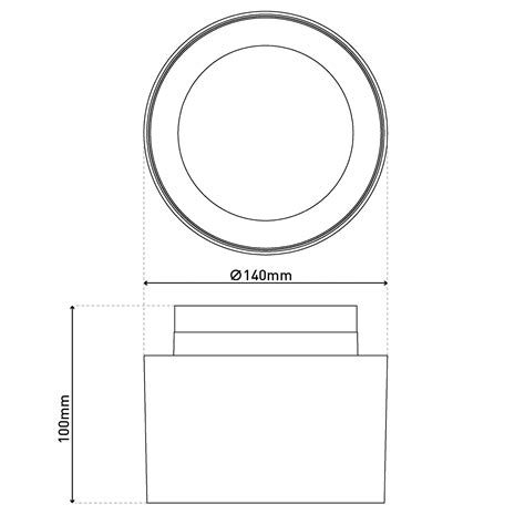 Trimes Led Downlight Ø 14 Cm Black Cct Step Dim Lights Ie